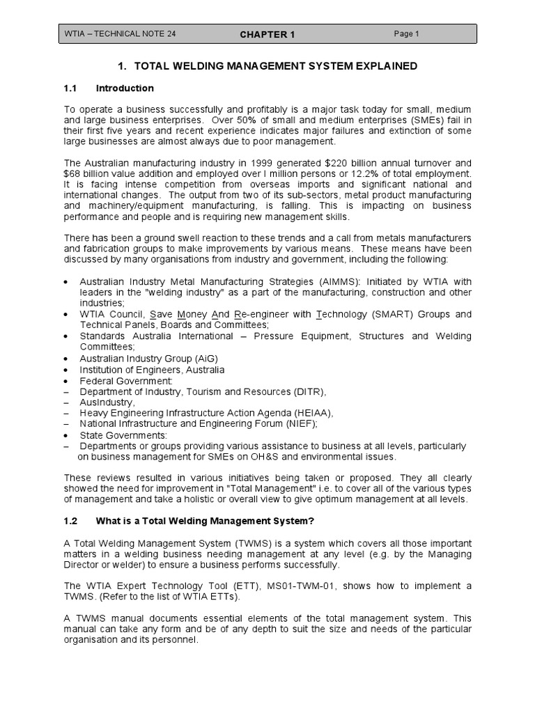 Total Welding Management System Explained | PDF | Welding | Construction