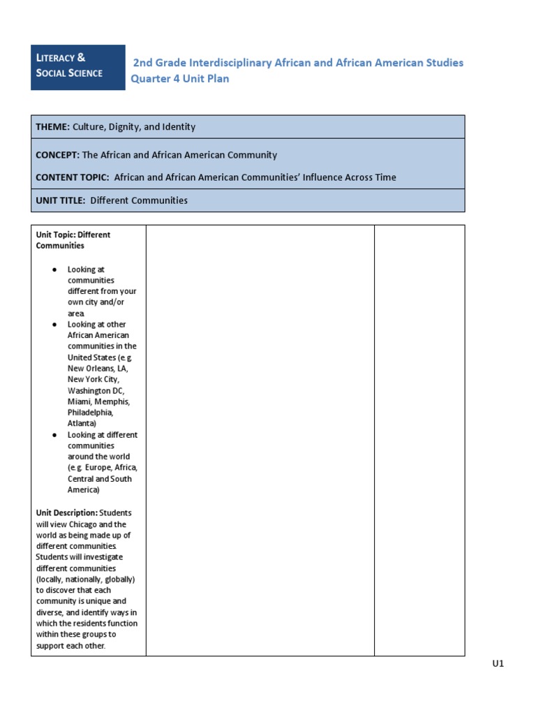 2nd Grade Interdisciplinary African and African American Studies ...