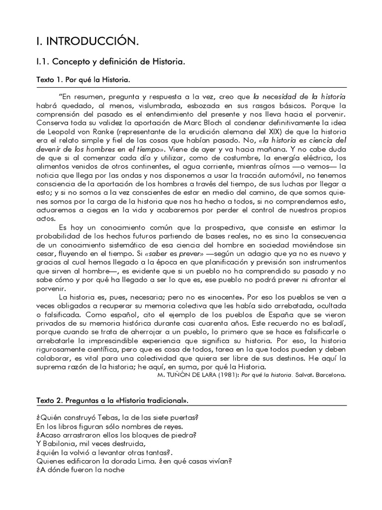 Concepto y Definicion de Historia | PDF | Mujer | Historiografía