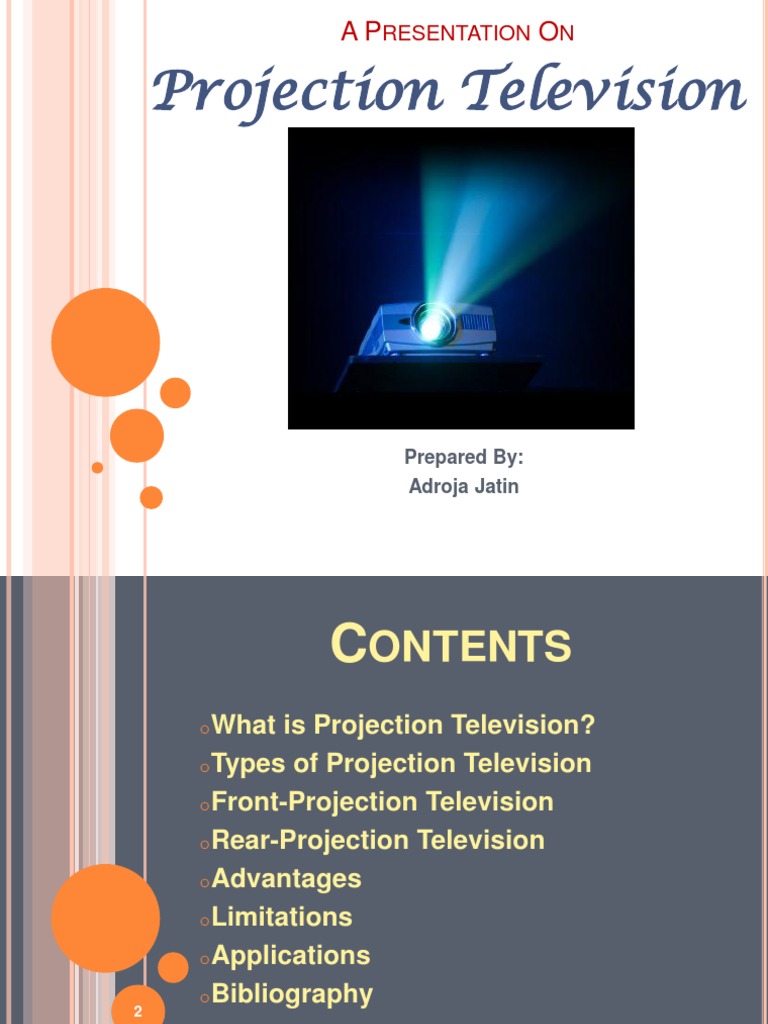 Projection Television: Resentation N | PDF