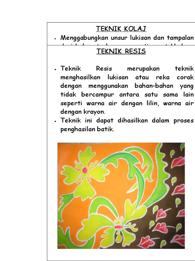 Teknik-Teknik Dalam Seni Visual | PDF