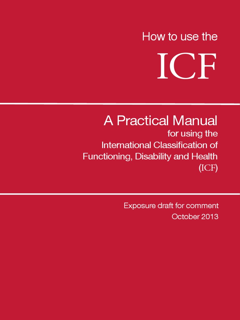 Draft Icf Practical Manual 2 | PDF | Disability | Electronic Health Record