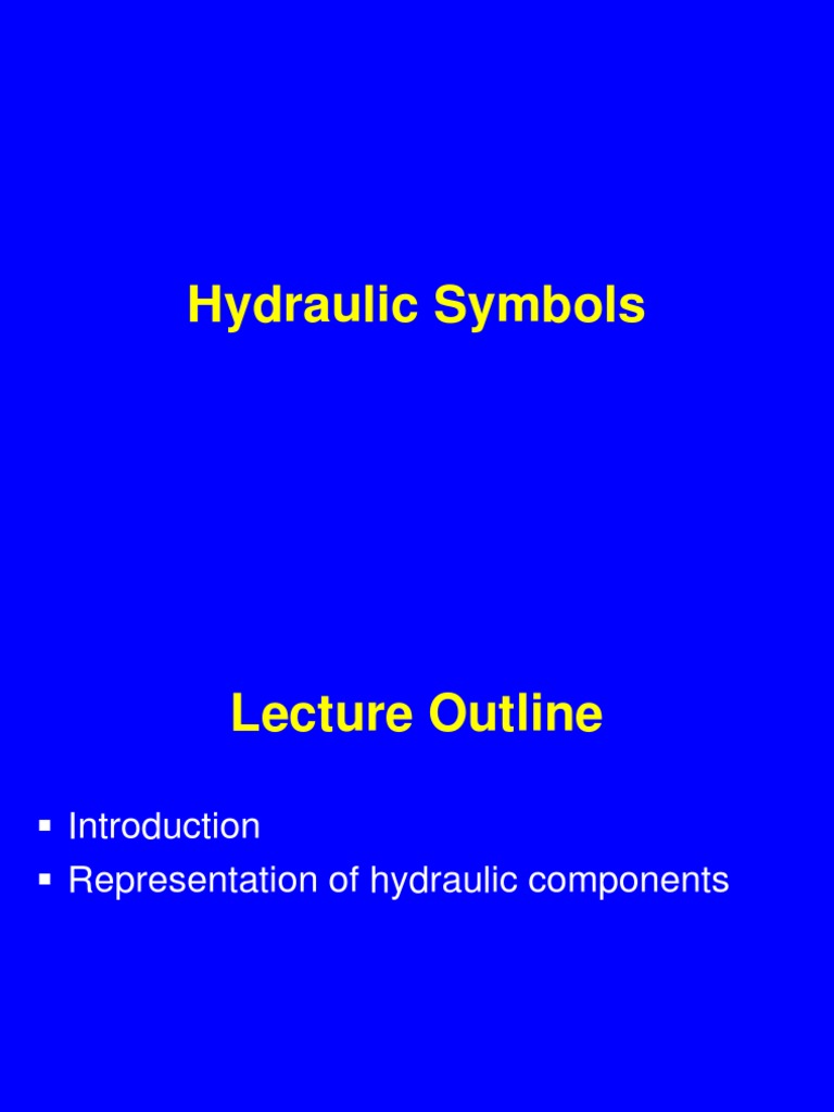 An Overview of Standard Hydraulic Component Symbols: Representation ...