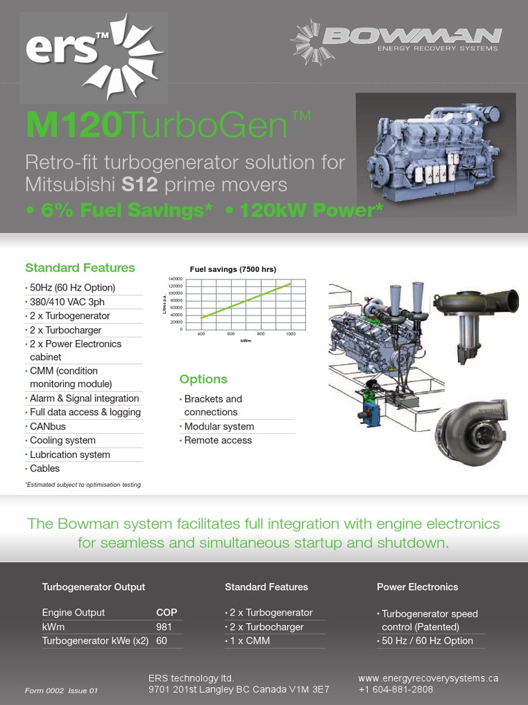 m120 Mitsubishi S12r-Pta-S | PDF | Turbocharger | Power Electronics