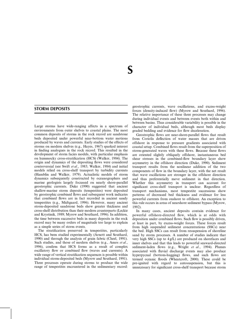 Storm Deposits | PDF | Deposition (Geology) | Continental Shelf