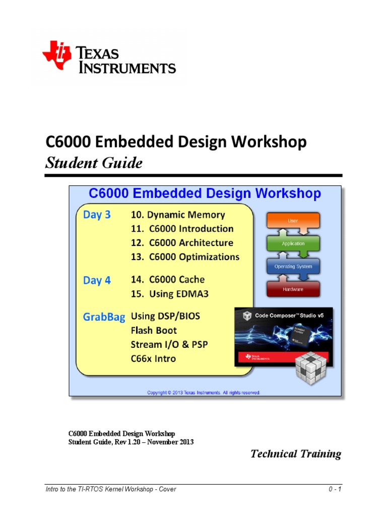 Embedded Design Workshop Student Guide | PDF | Digital Signal Processor ...