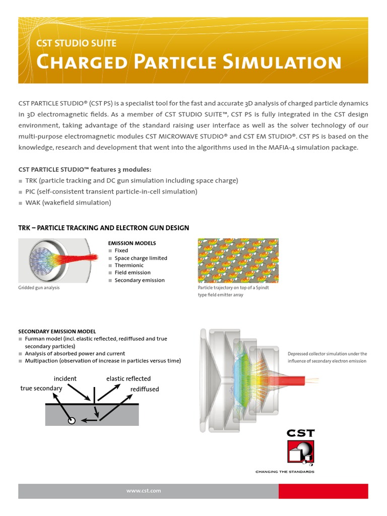 CST Charged Particle Simulation Low | PDF | Electromagnetism | Electrical Engineering