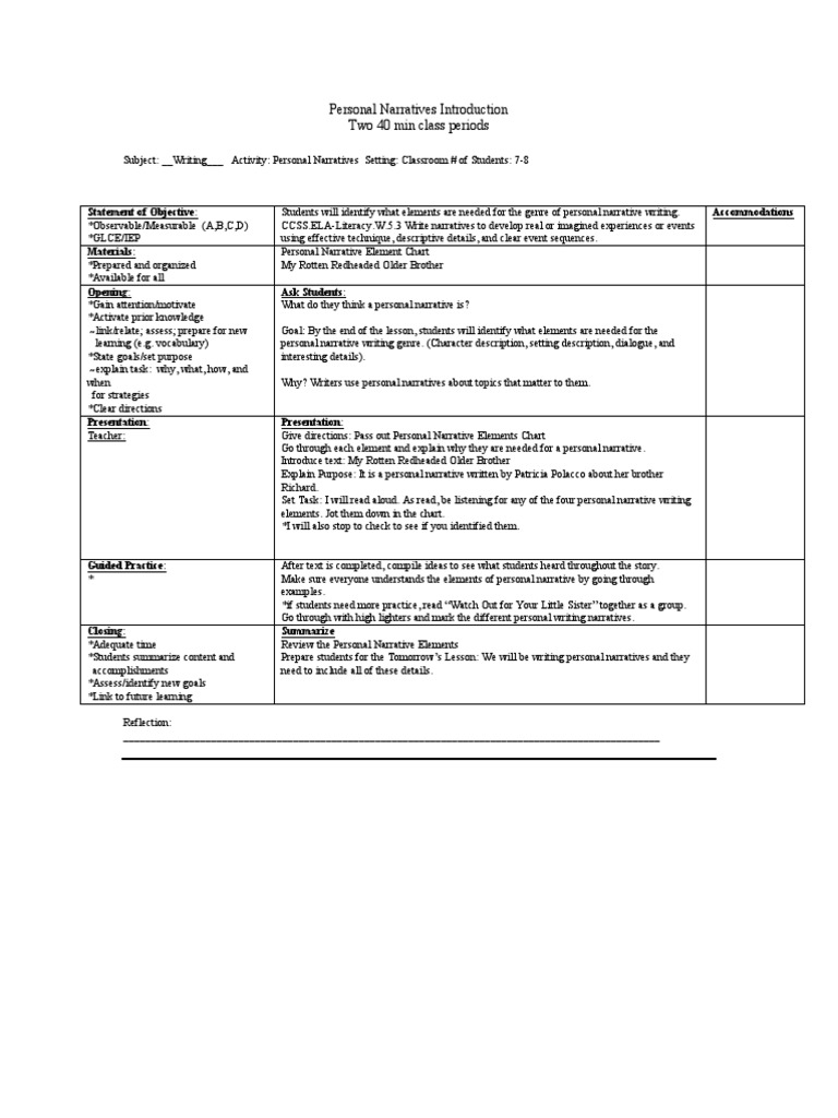 Personalnarratives | PDF | Narrative | Goal