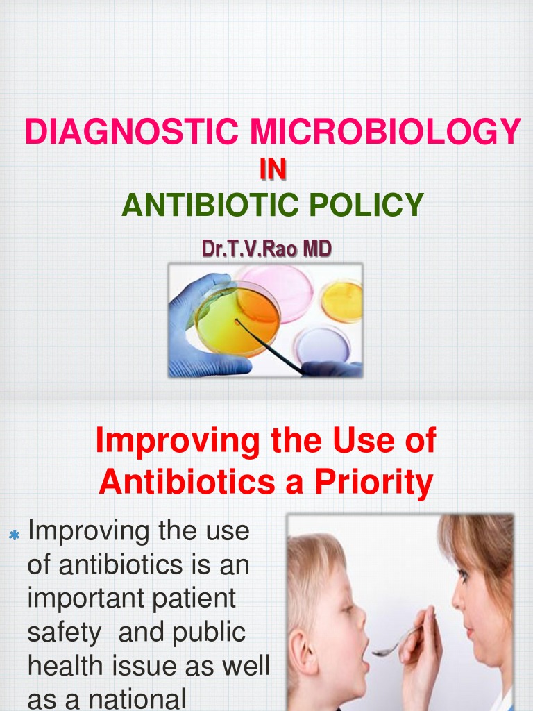 Diagnostic Microbiology in Antibiotic Policy | PDF | Antimicrobial ...