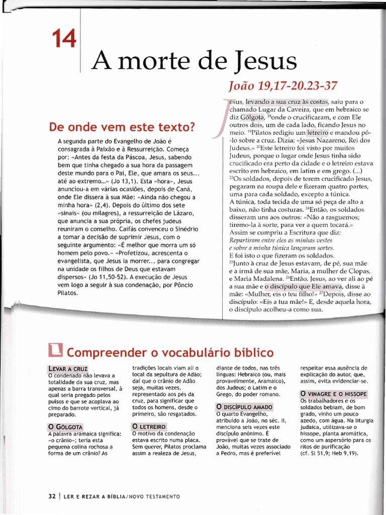 A Morte de Jesus | PDF | Crucificação | Crucificação de Jesus