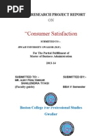 Consumer Behaviour Complete Project Report | PDF | Consumer Behaviour ...