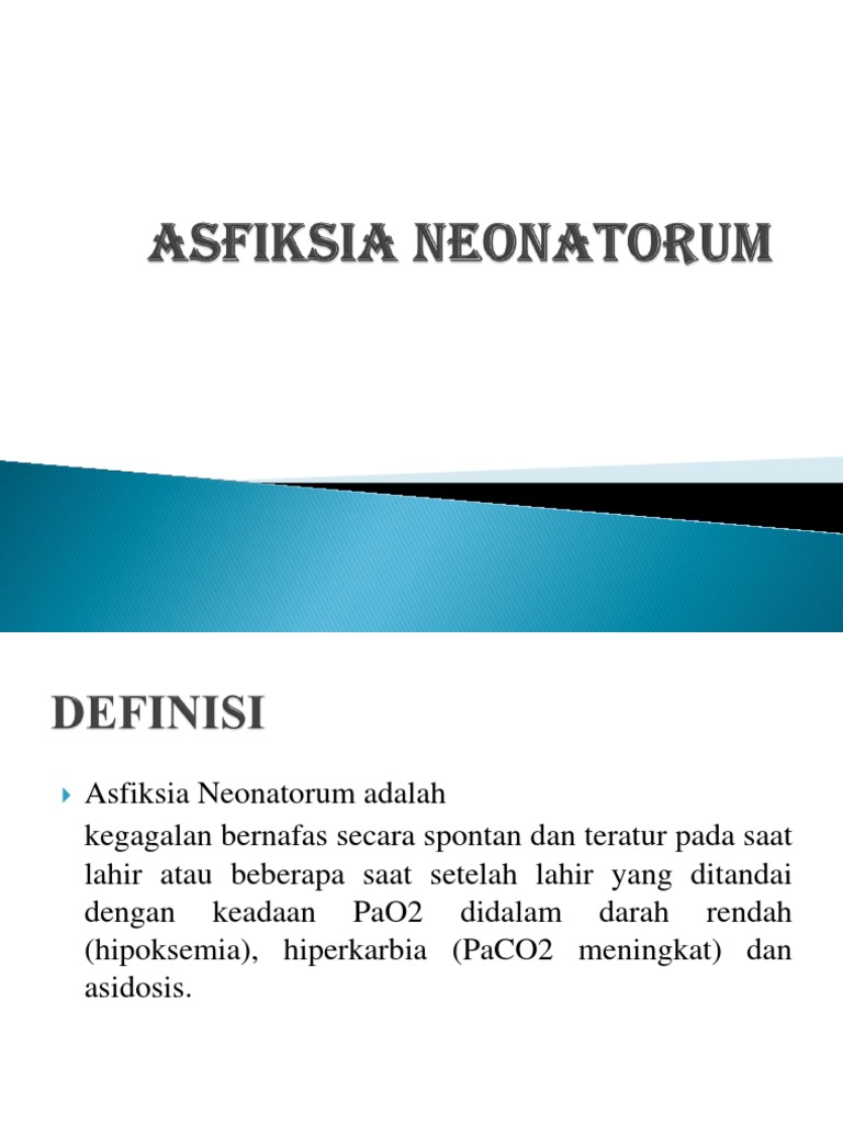 Asfiksia Neonatorum | PDF