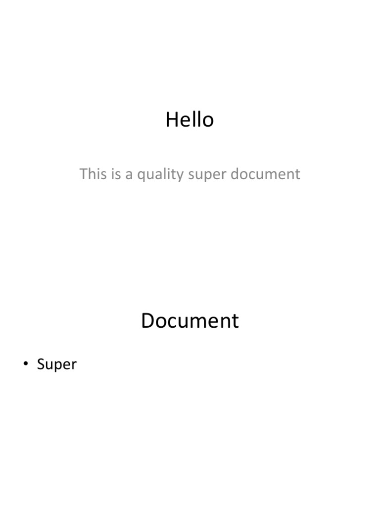 Quality Super Document Overview | PDF