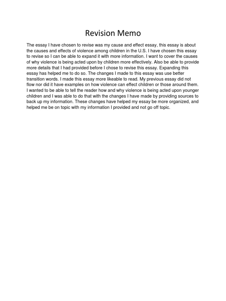 Revision Memo Final | PDF | Wellness | Career & Growth
