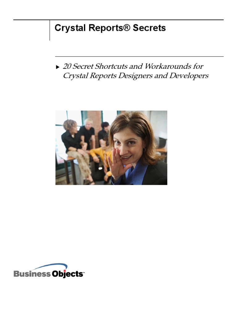 20 Secrets of Crystal Reports | PDF | Filename | Enterprise Resource ...