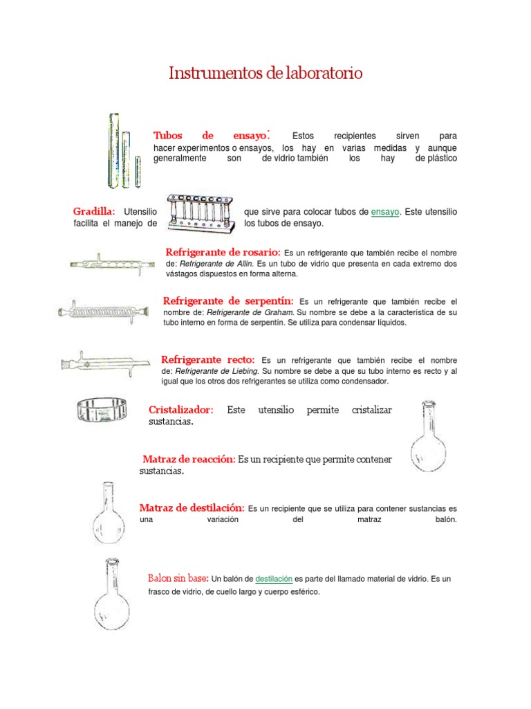 Instrumentos de Laboratorio | PDF