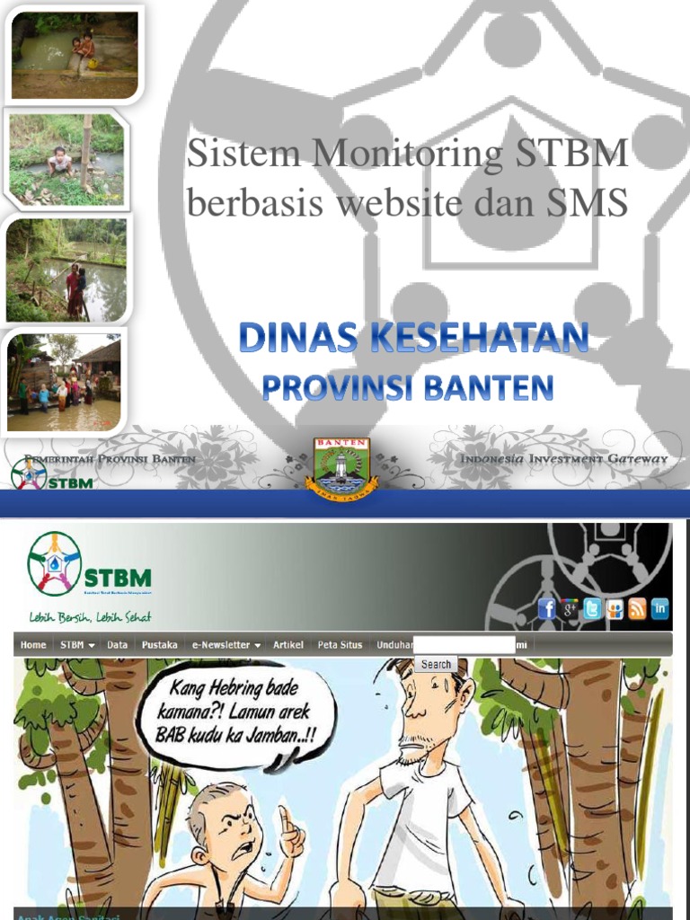 Powerpoint Sistem Monitoring STBM Melalui Sms | PDF