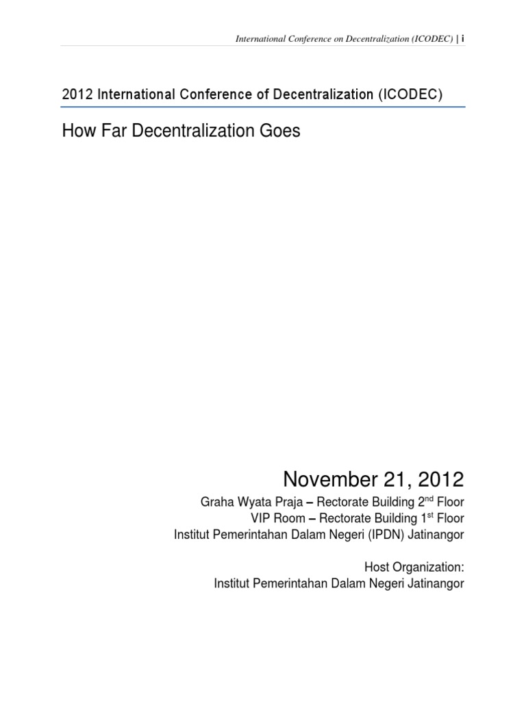 E-Proceeding ICODEC IPDN | PDF | Local Government | Decentralization