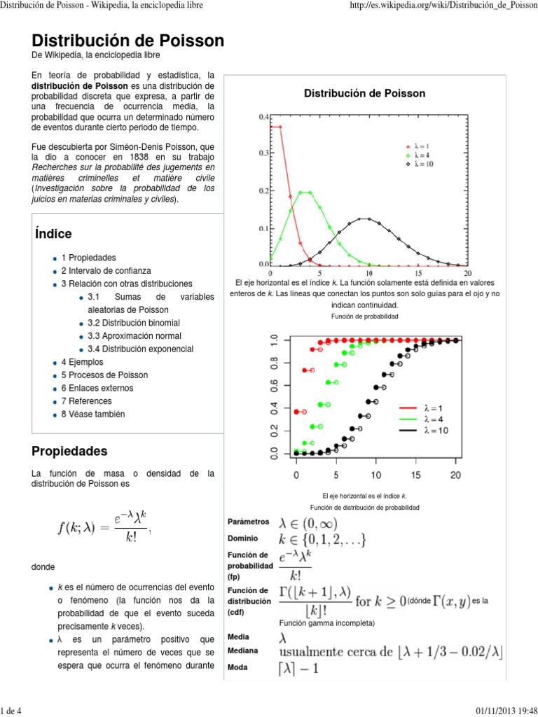 Distribución de Poisson - Wikipedia, la enciclopedia libre ...