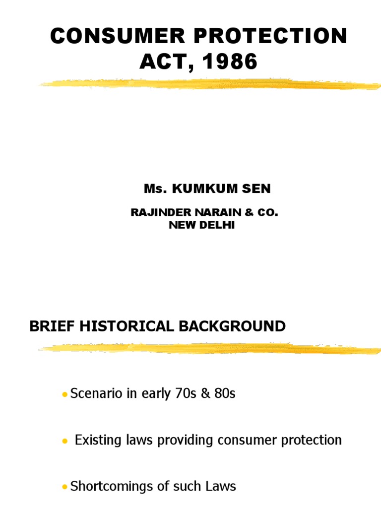 Overview of the Consumer Protection Act | PDF | Business