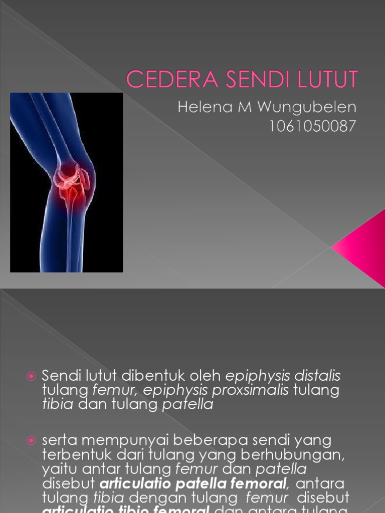 Cedera Sendi Lutut | PDF | Olahraga & Rekreasi | Kesehatan Holistik