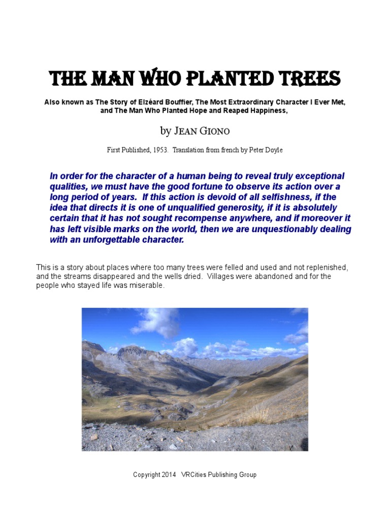 The Man Who Planted Trees | PDF | Horticulture And Gardening | Agriculture