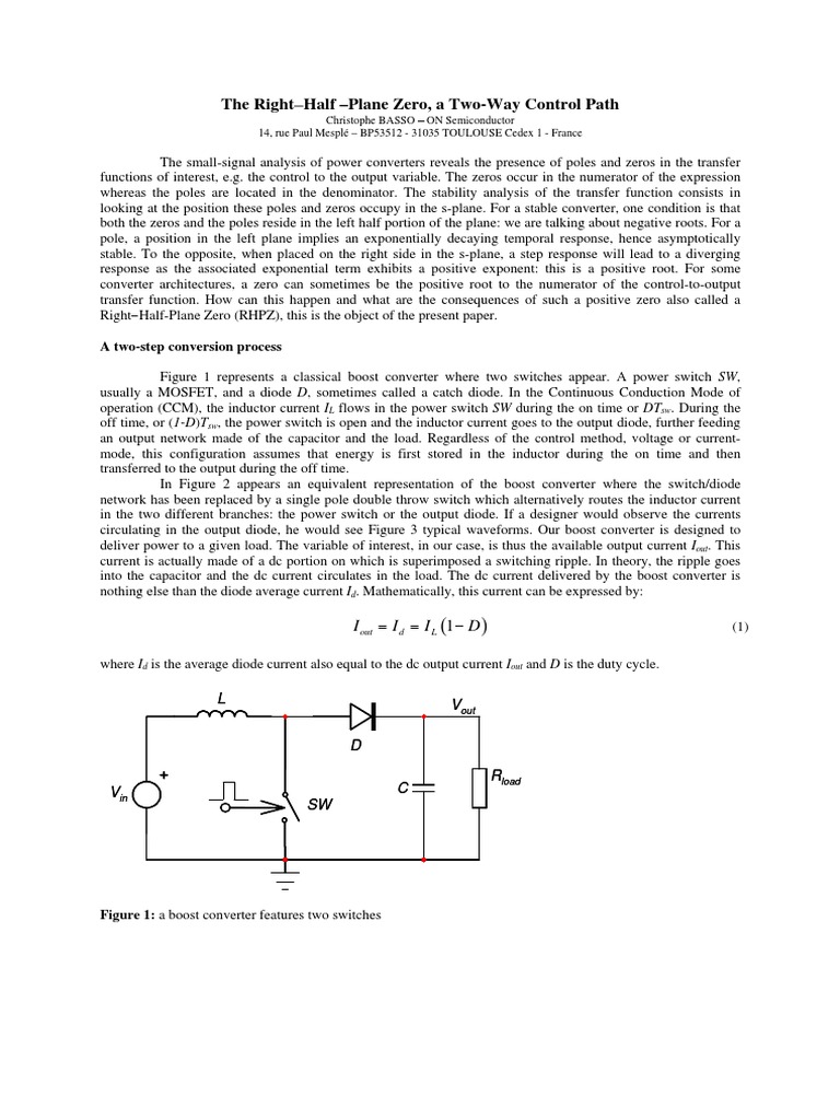 RHPZ, A Two Way Control Path | PDF | Force | Electric Power