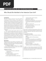 Fast Hugs in Bed Protocol for ICU | PDF
