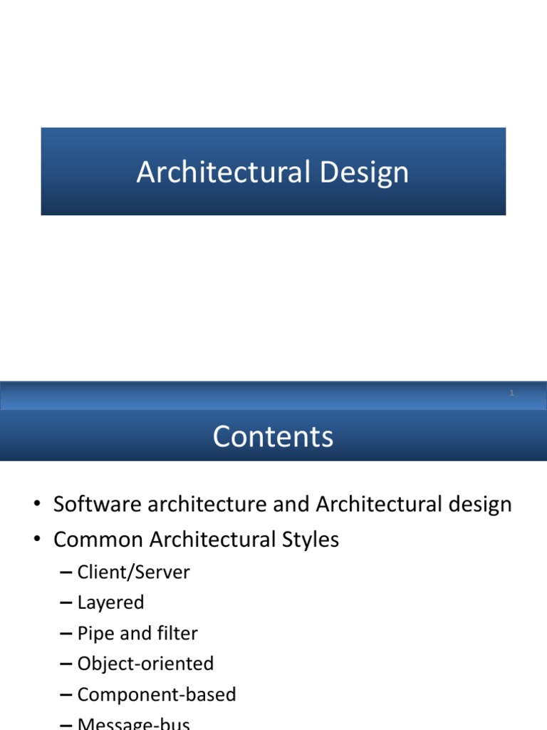 4 Architectural Styles | PDF | Component Based Software Engineering ...