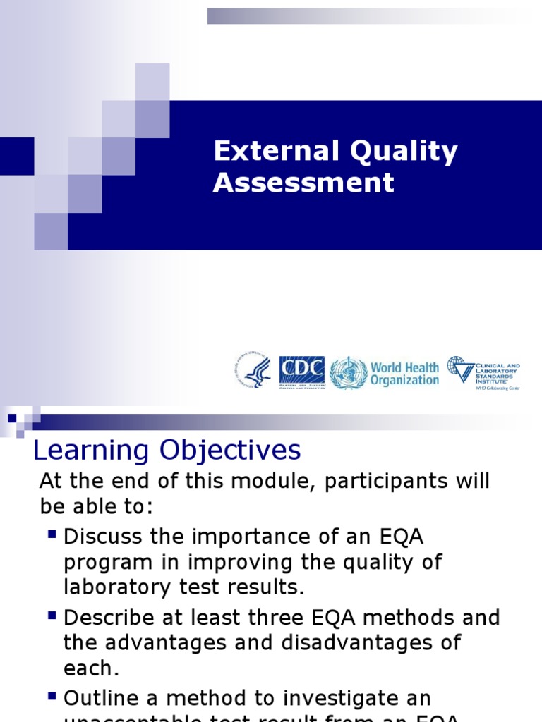 EQA - Improving Lab Quality Through External Assessment | PDF ...