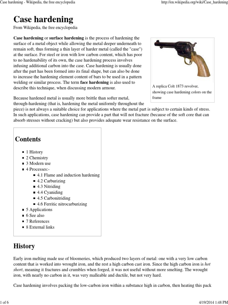 Case Hardening | PDF | Metals | Metalworking