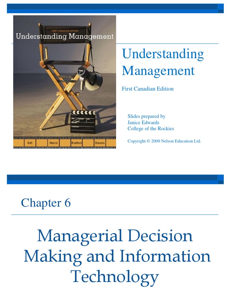 Understanding Management: First Canadian Edition | PDF