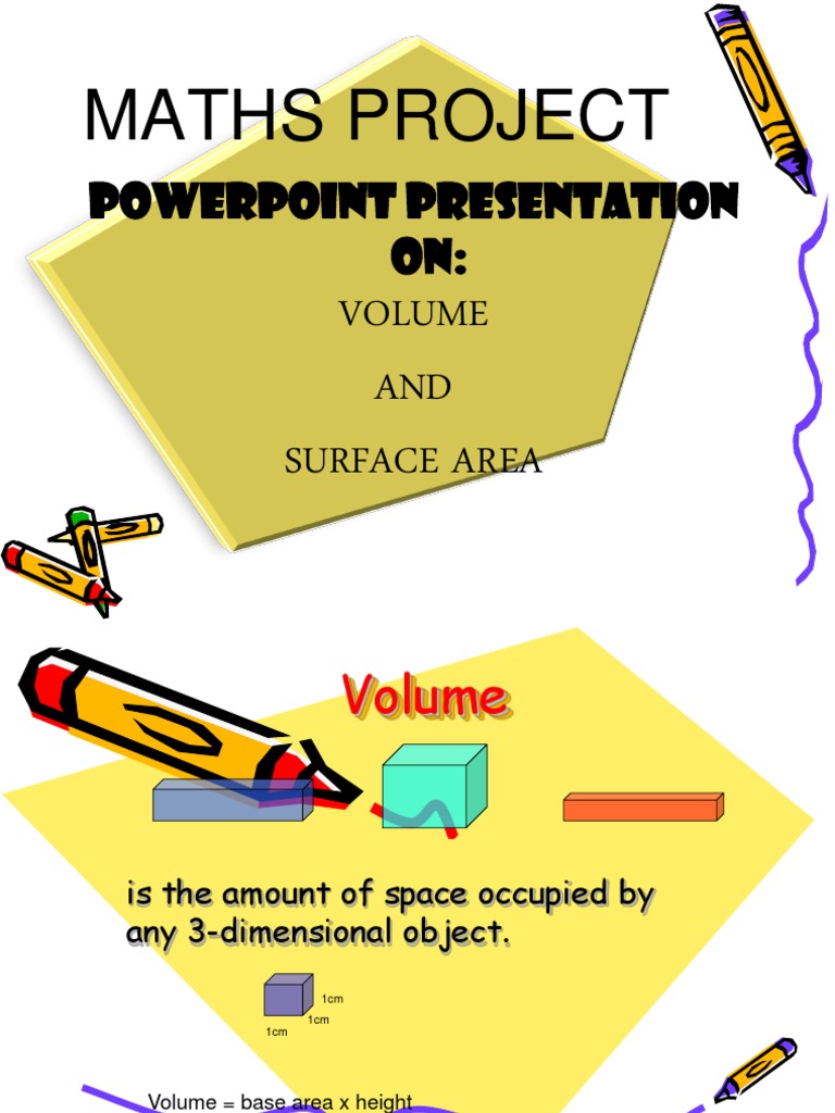 Surface Area and Volume Project | PDF