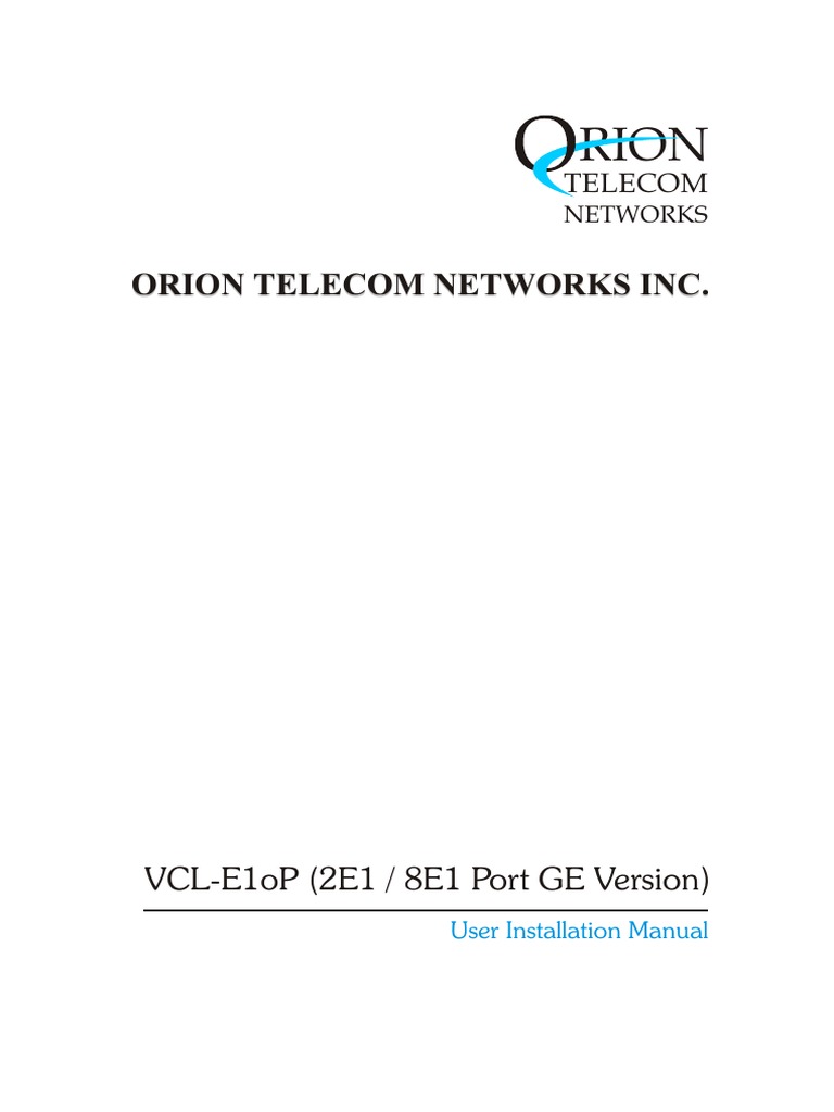 Manual Orion Pdf Device Driver Computer Network