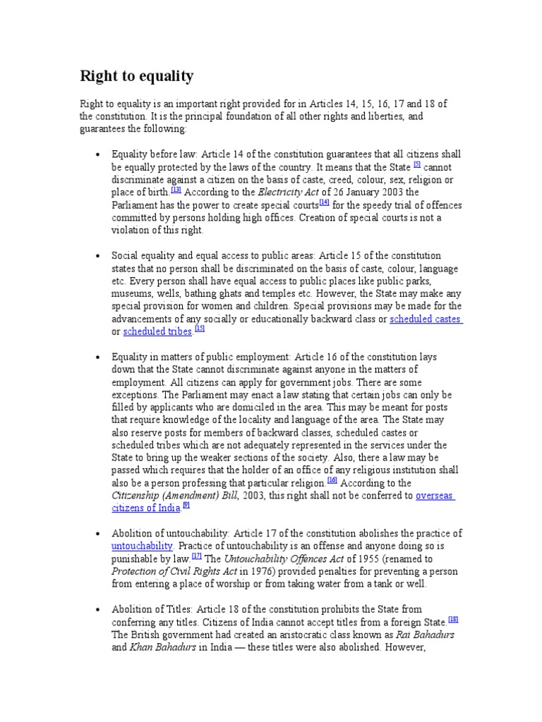 Right To Equality: Scheduled Castes Scheduled Tribes | PDF ...