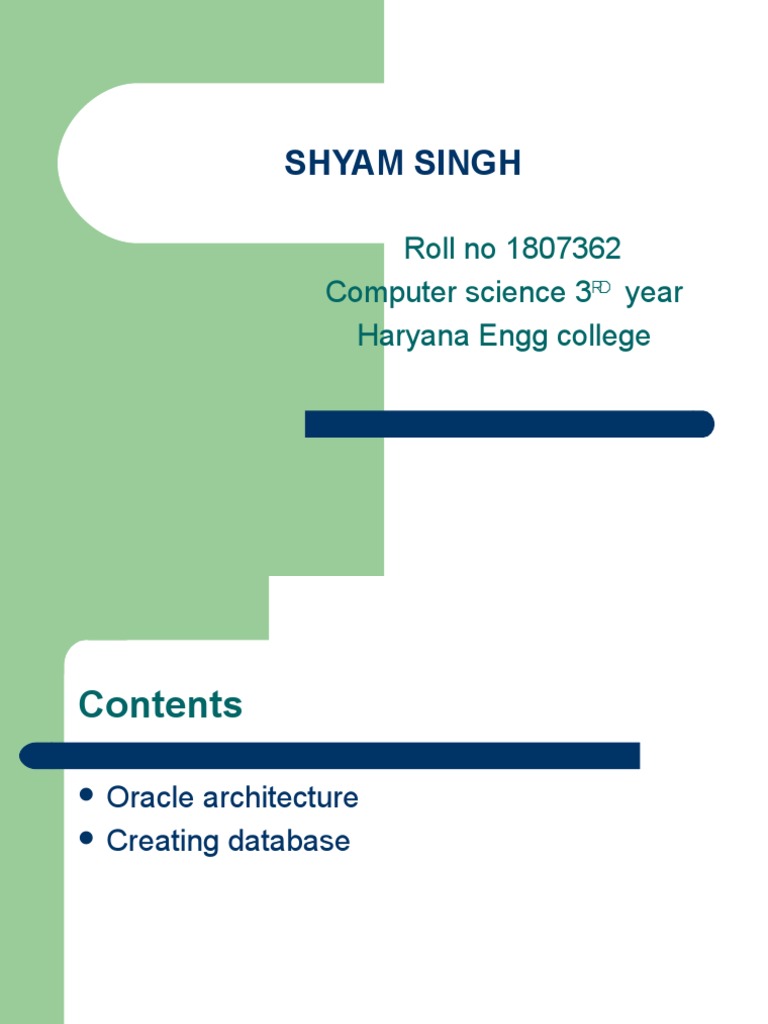 Oracle Slide Pdf Oracle Database Databases