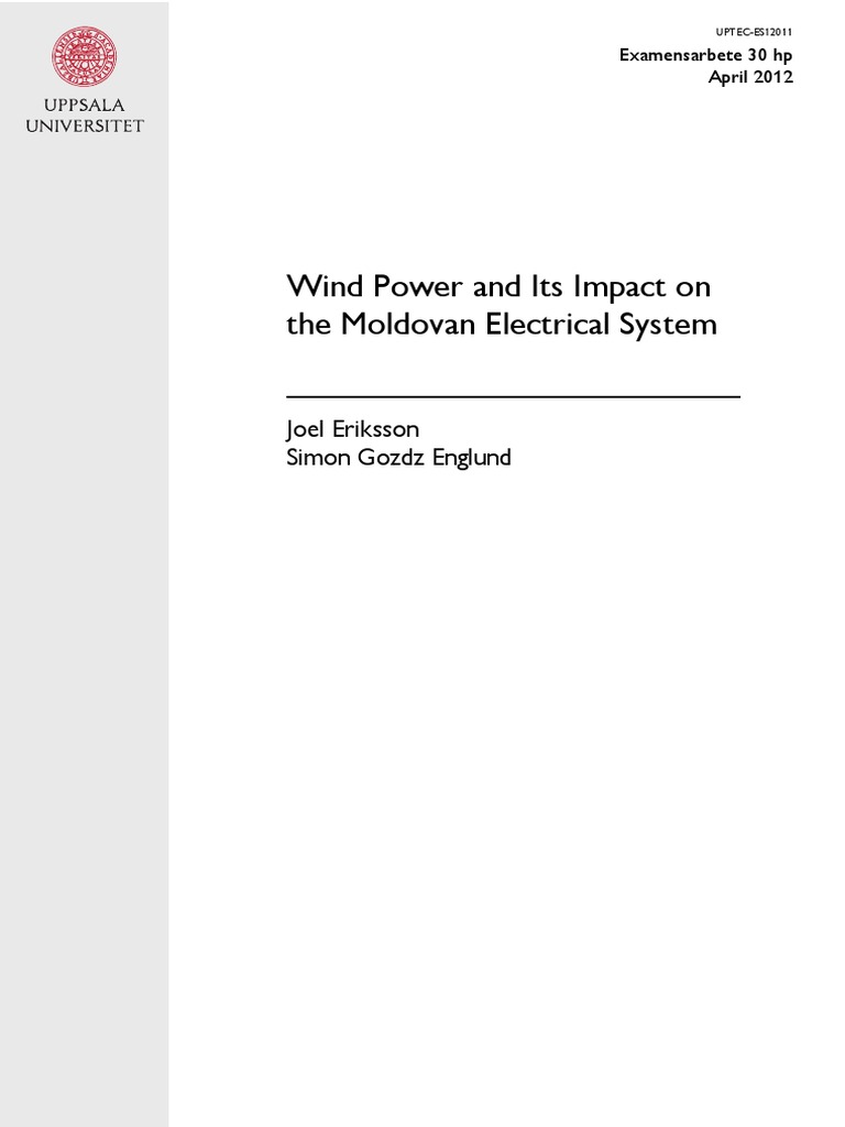 PytonCode-PSSE FULLTEXT01 | PDF | Electric Power System | Wind Power