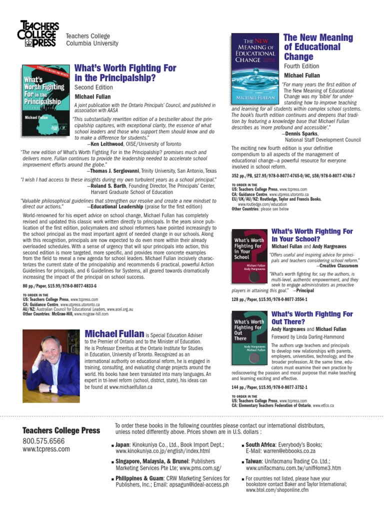 The New Meaning of Educational Change: Michael Fullan | PDF | Education ...