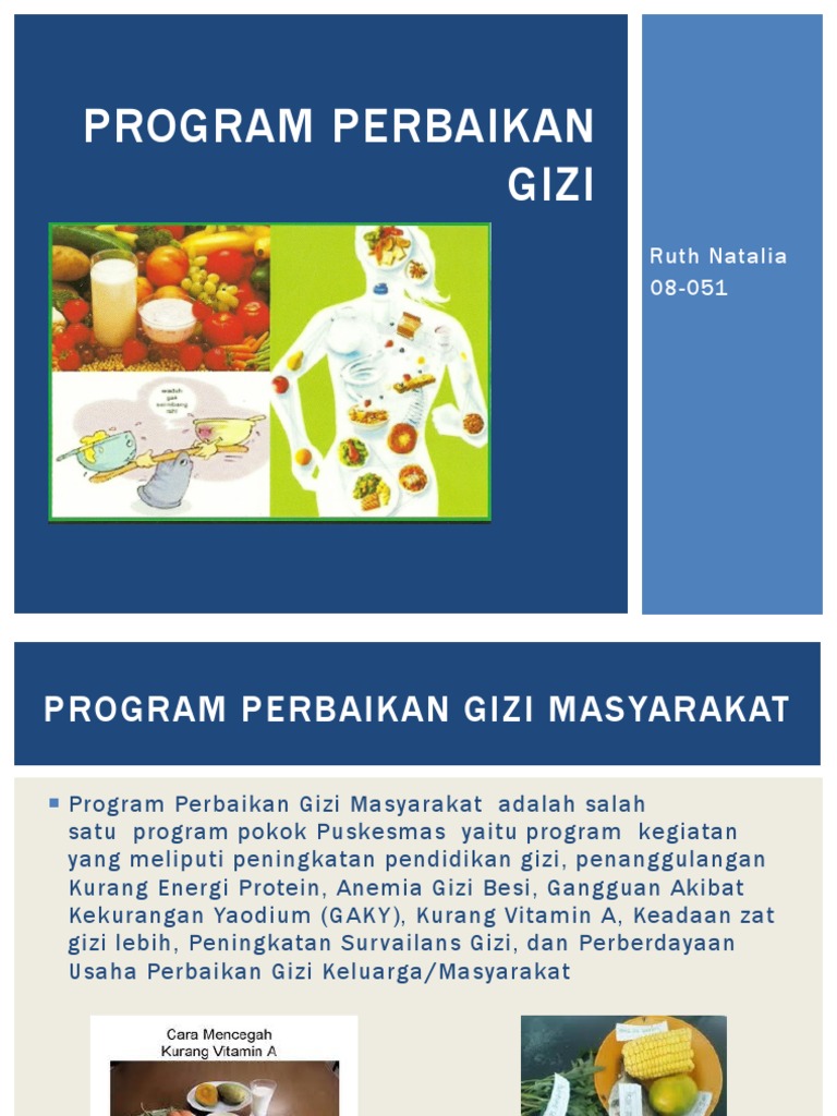 Program Perbaikan Gizi | PDF