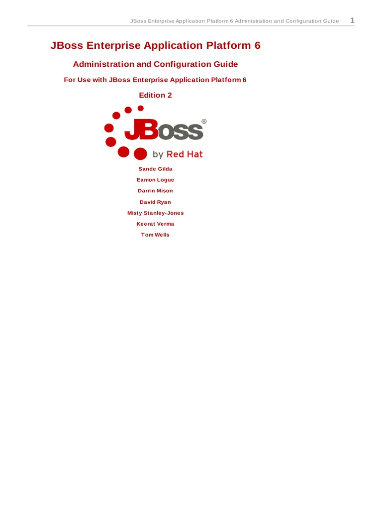 JBoss - JBoss EAP 6 Administration and Configuration Guide | PDF | Enterprise Java Beans ...