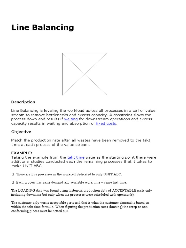Line Balancing | PDF | Industries | Business