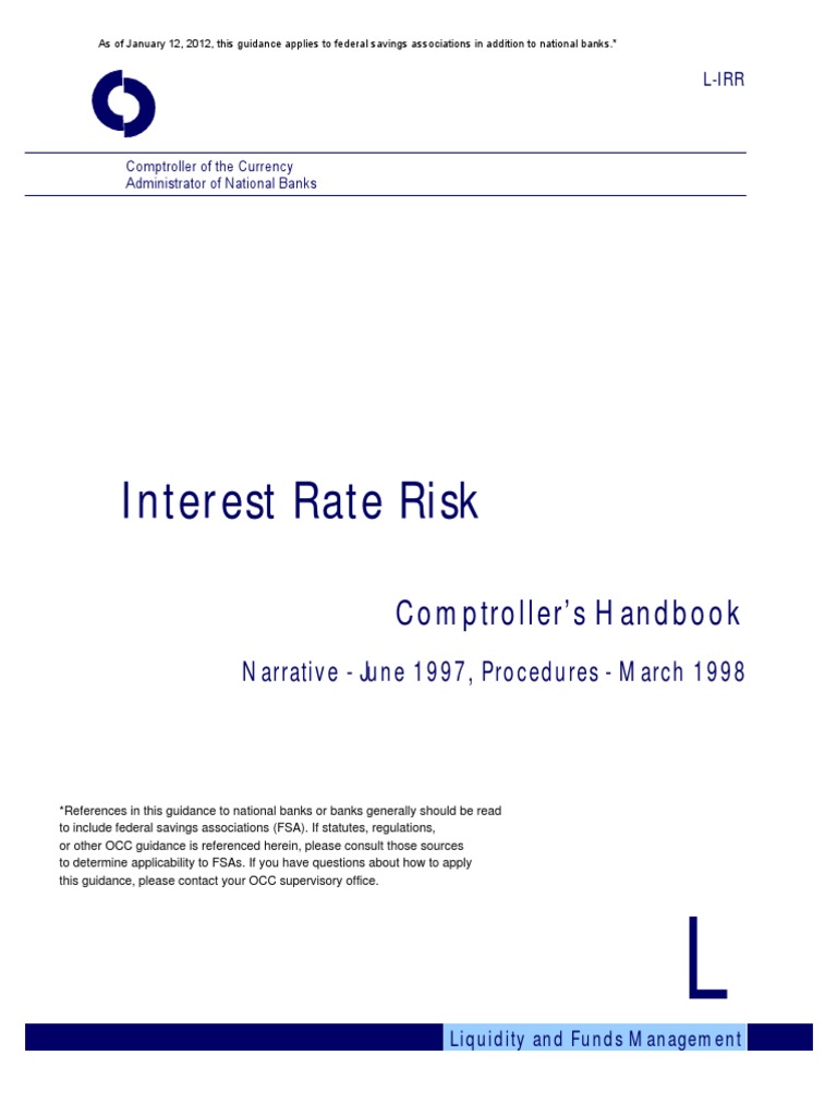 OCC Interest Rate Risk | PDF | Banks | Yield Curve