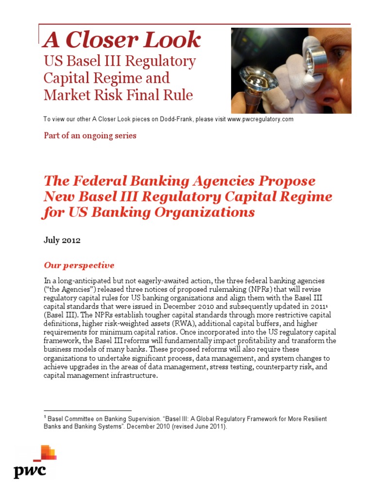 PWC Basel III Capital Market Risk Final Rule | PDF | Basel Iii ...