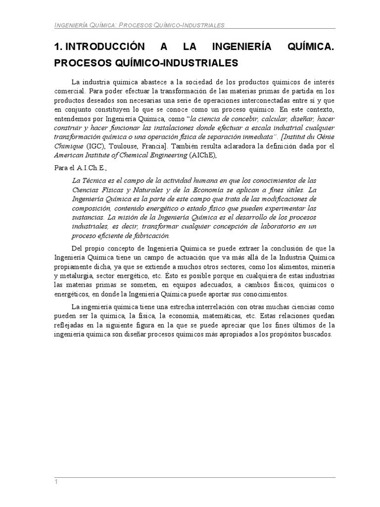 Tema 1 Procesos Quimico-Industriales | PDF | Dióxido de azufre ...