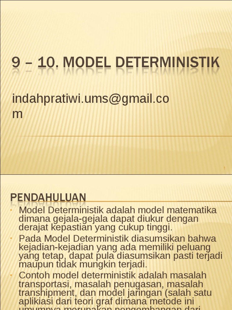 9-10 - Model Deterministik | PDF