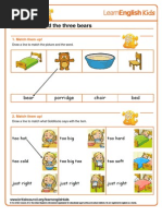Goldilocks and Three Bear | PDF | Goldilocks And The Three Bears