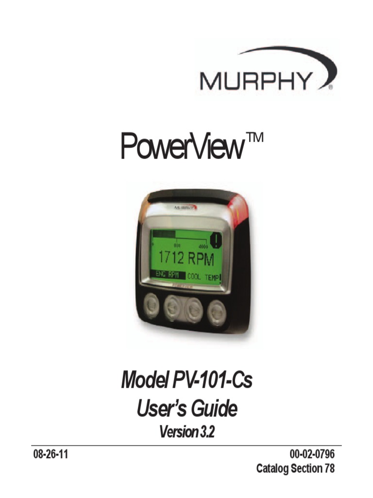 Murphy pv101C Users Guide | PDF | Transmission (Mechanics) | Menu ...