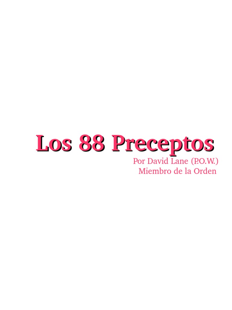 88 Preceptos | PDF | Raza (categorización humana) | Nación