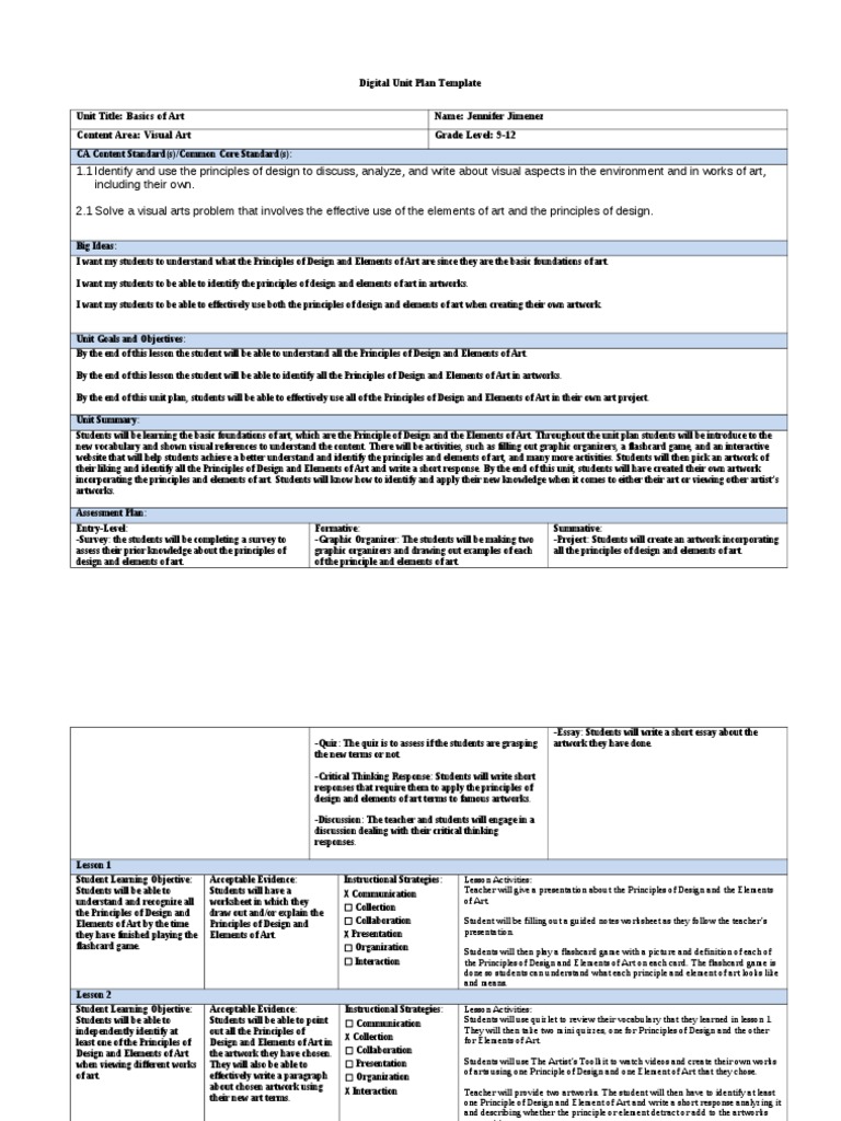 Digital Unit Plan | Download Free PDF | Educational Psychology | Cognition