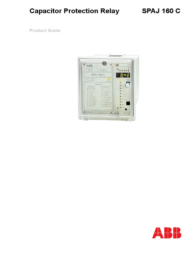 Spaj160c Tob 750420enc | PDF | Relay | Capacitor